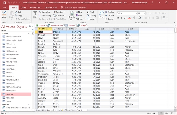 MS Access 内置函数详解与使用示例 | MS Access 教程