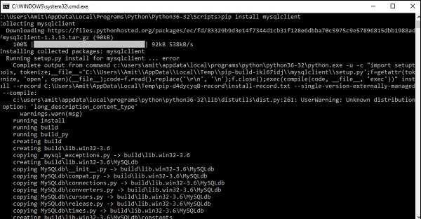 如何使用 pip 安装 Python MySQLdb 模块? | w3schools 中文网