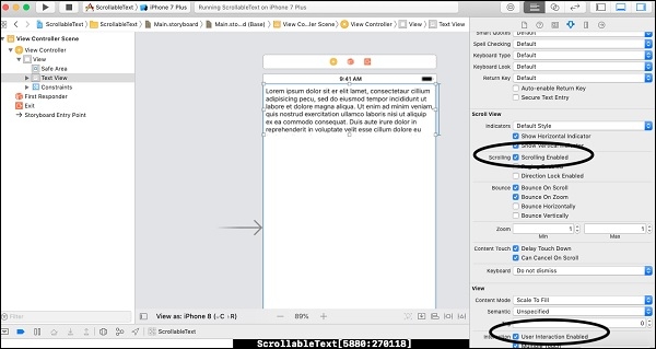 如何在 iOS 应用上创建可滚动的 TextView? | w3schools 中文网