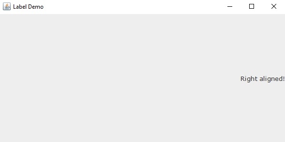 用于设置 JLabel 中文本对齐方式的 Java 程序 | w3schools 教程