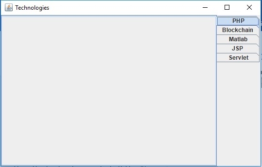 Java 程序在右侧显示 JTabbedPane | w3schools 教程