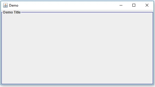 如何在 Java 中向现有线边框添加标题? | w3schools 教程