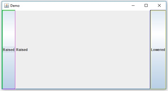 如何在 Java 中为组件设置凸起和降低的 SoftBevelBorder。同时设置边框颜色。 | w3schools 教程