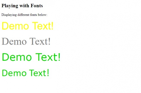 HTML font 字体标签 | w3schools 教程