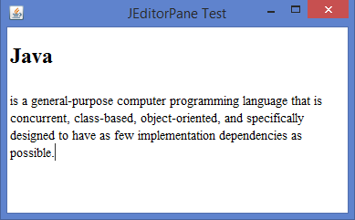 Java 中的 JTextPane 和 JEditorPane 有什么区别? | w3schools 中文网