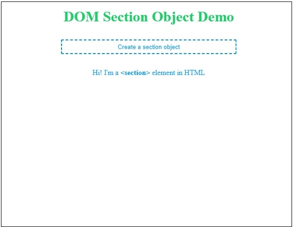 HTML DOM Section 对象 | w3schools 中文网