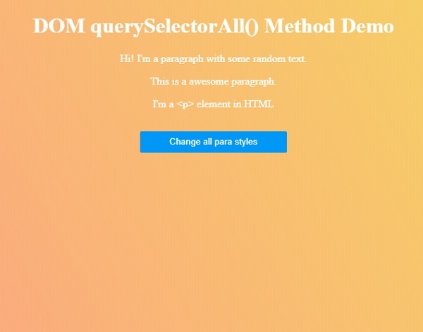 HTML DOM querySelectorAll() 方法 | w3schools 中文网
