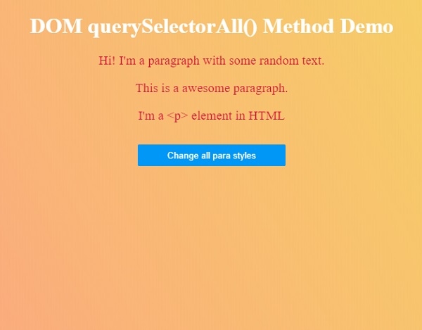 HTML DOM querySelectorAll() 方法 | w3schools 中文网