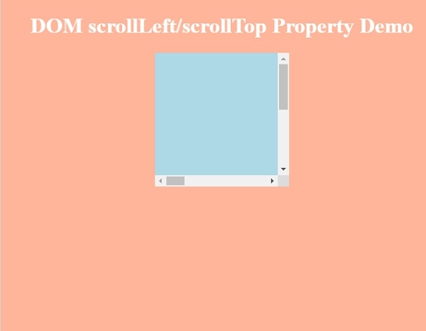 HTML DOM scrollLeft 属性 | w3schools 中文网