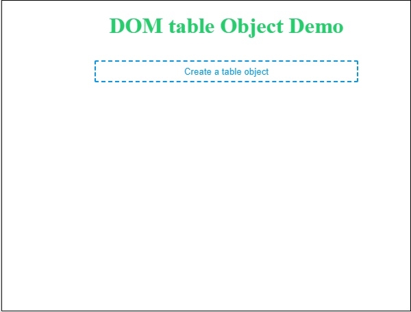 HTML DOM Table 对象 | w3schools 教程