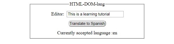 HTML DOM lang 属性 | w3schools 中文网