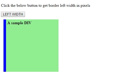 HTML DOM clientLeft 属性 | w3schools 教程