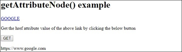 HTML DOM getAttributeNode() 方法 | w3schools 教程