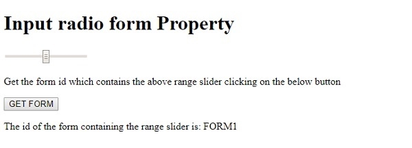 HTML DOM Input Range form 属性 | w3schools 中文网