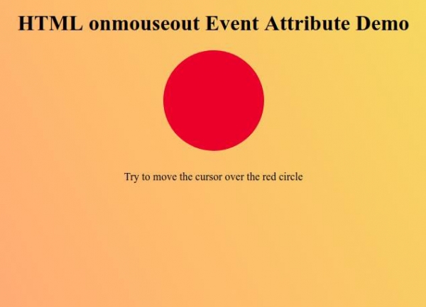 HTML onmouseout 事件属性 | w3schools 中文网