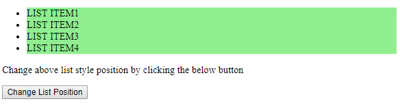 HTML DOM Style listStylePosition 属性 | w3schools 中文网