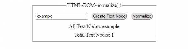 HTML DOM normalize() 方法 | w3schools 教程