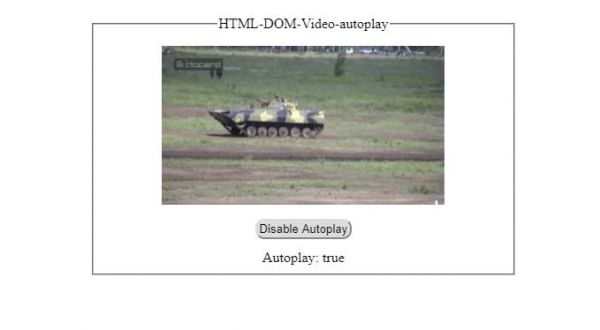 HTML DOM Video autoplay 属性 | w3schools 中文网