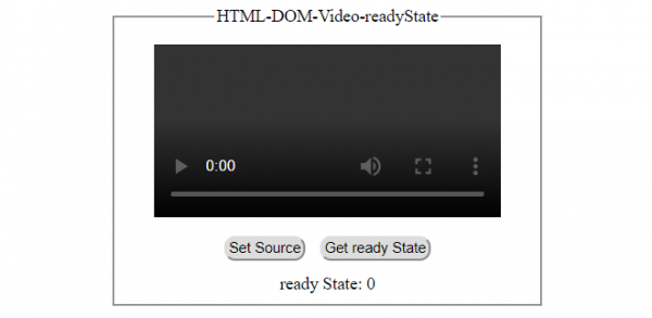 HTML DOM Video readyState 属性 | w3schools 中文网