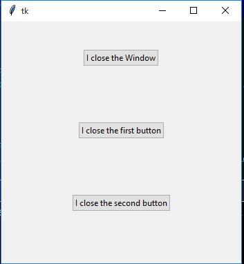 Tkinter 中的 destroy() 方法 - Python | w3schools 中文网