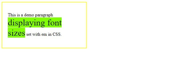 使用 CSS 使用 em 设置字体大小 | w3schools 中文网