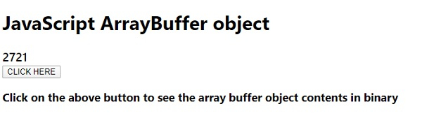 JavaScript ArrayBuffer 对象 | w3schools 教程