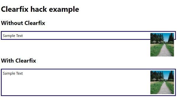 如何使用 CSS 的"clearfix" hack 清除浮动? | w3schools 中文网