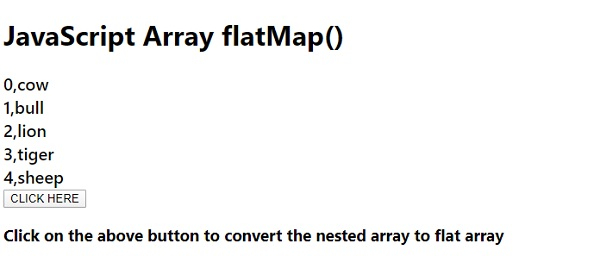 JavaScript 中的 array.flatMap() | w3schools 教程