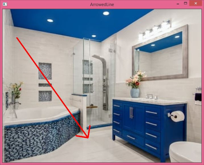 如何在 OpenCV Python 中在图像上绘制箭头线? | w3schools 教程