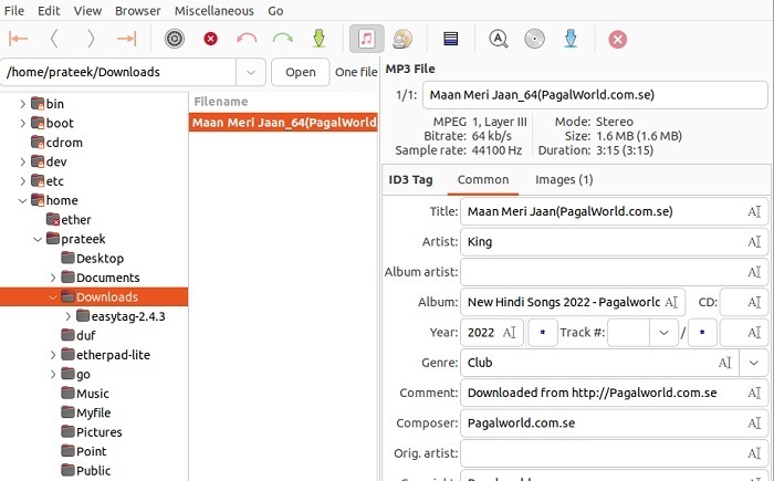 EasyTAG:一款用于查看和编辑音频和视频文件中标签的工具 | w3schools 中文网