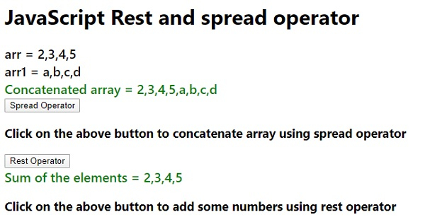 JavaScript 中的剩余运算符和扩展运算符 | w3schools 中文网