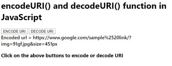 JavaScript 中的 encodeURI() 和 decryptURI() 函数。 | w3schools 教程