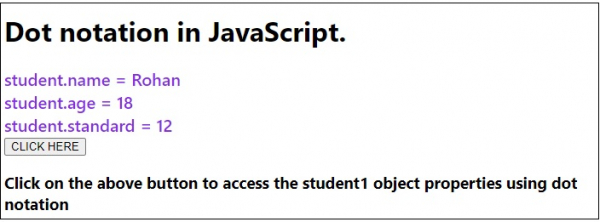 JavaScript 中的点符号 | w3schools 中文网