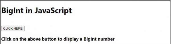 JavaScript 中的 BigInt | w3schools 教程