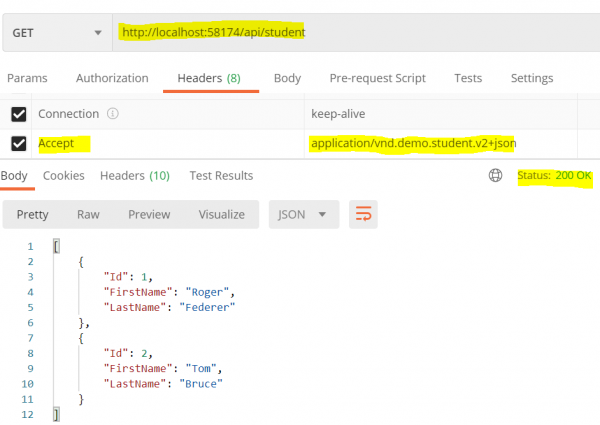 如何在 C# ASP.NET WebAPI 中使用自定义媒体类型进行版本控制? | w3schools 中文网