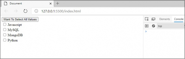 在 jQuery 中单击按钮时多选复选框? | w3schools 中文网