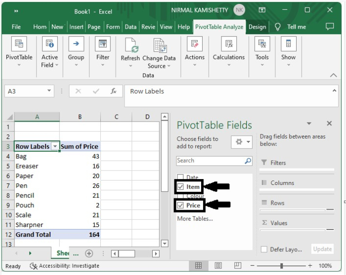 如何在 Excel 数据透视表中交替显示行颜色? | w3schools 中文网