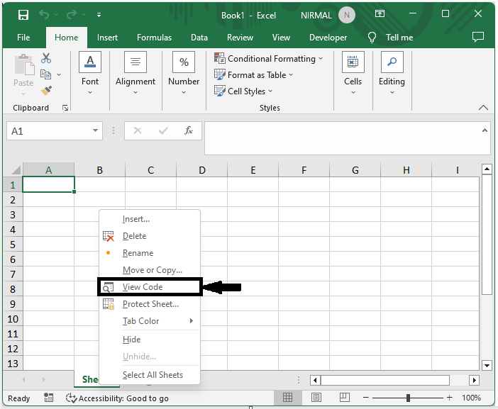 如何在 Microsoft Excel 中显示或隐藏状态栏? | w3schools 教程