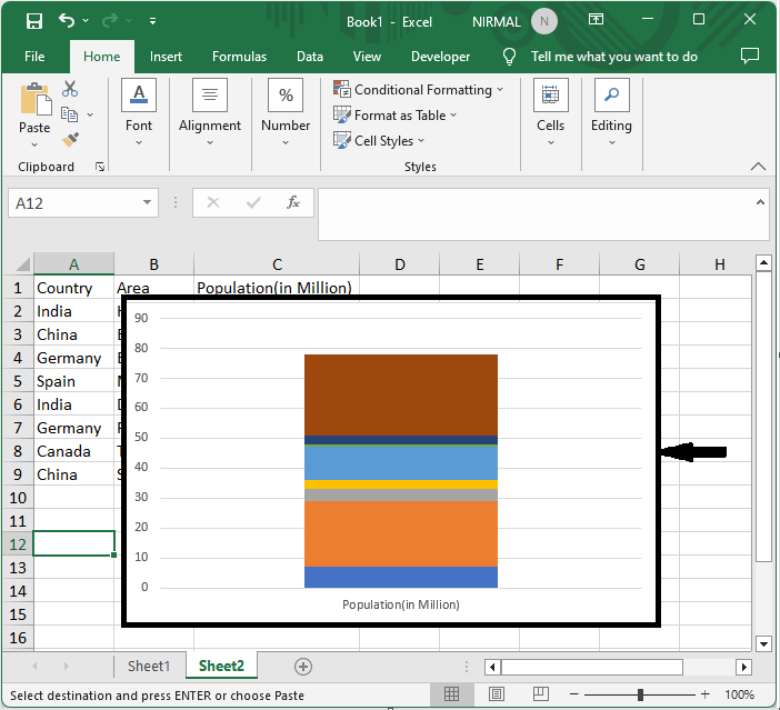 如何在 Excel 中创建堆叠条形图或柱形图 | W3Schools 中文网