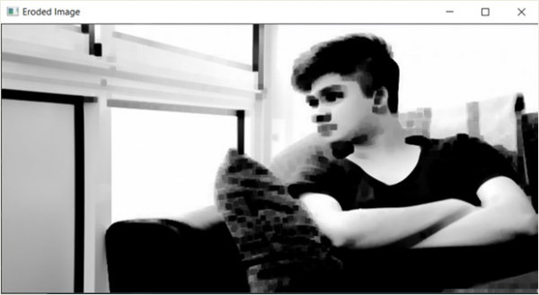 使用 OpenCV 函数 erode() 腐蚀图像 | w3schools 中文网