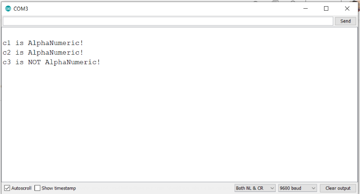 在 Arduino 中检查字符是否为字母数字详解与使用示例 | | w3schools 中文网