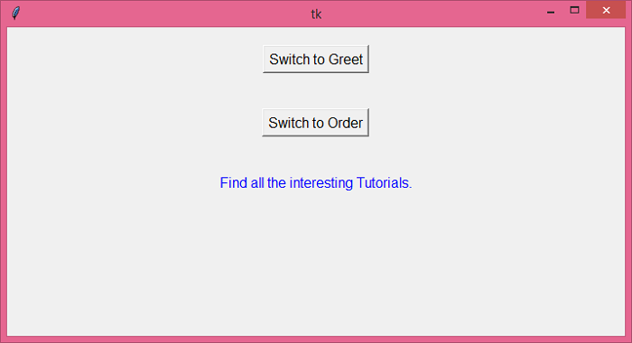 如何在 Tkinter 中切换两个框架? | w3schools 中文网