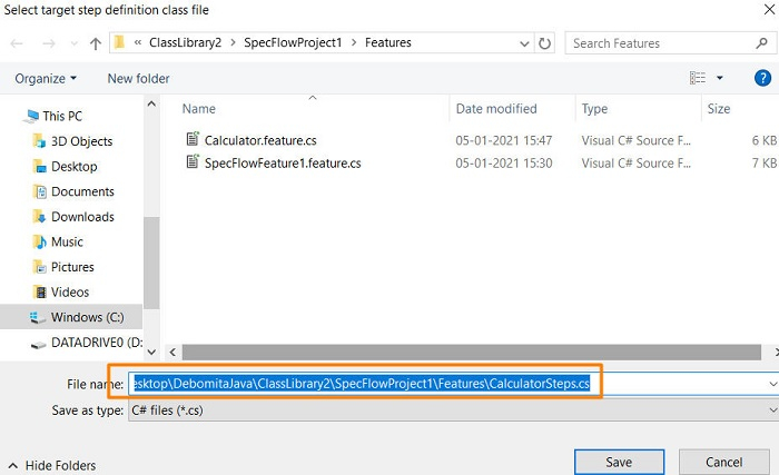 解释 SpecFlow 中的步骤定义。 | w3schools 教程