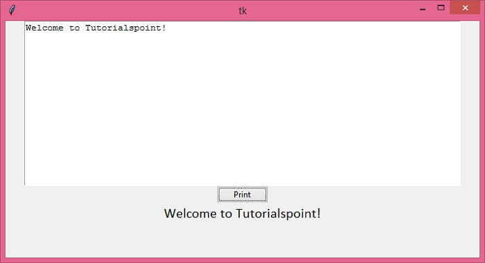 如何在文本小部件中输入并在 tkinter 中显示文本? | w3schools 教程