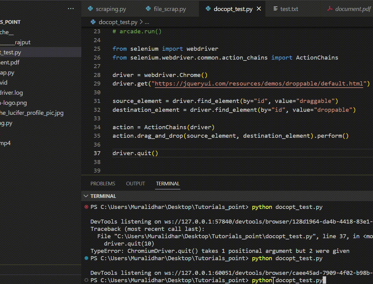 drag_and_drop_by_offset 方法 – Selenium Python 中的动作链 | w3schools 中文网