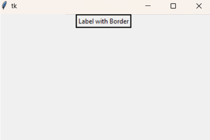 如何设置 Tkinter 标签小部件的边框 | w3schools 中文网