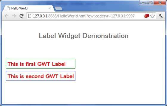 GWT Label 标签小部件详解与使用示例 | GWT 教程