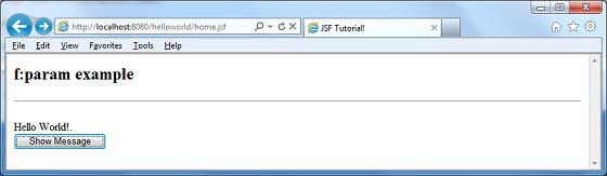 JSF - f:param | JSF 教程