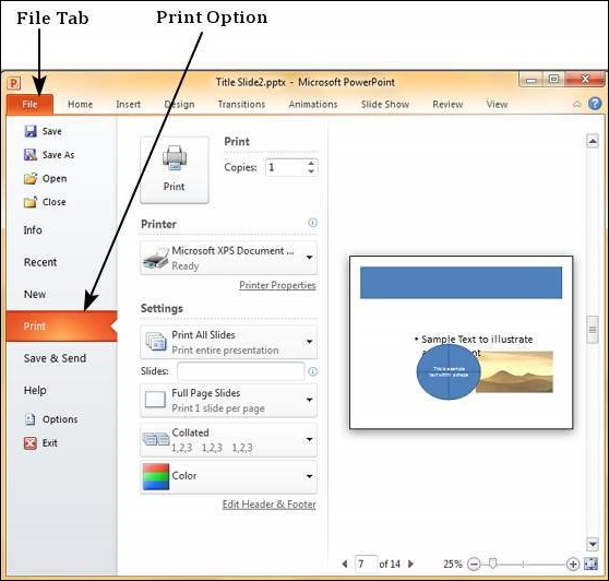 在 PPT 中打印演示文稿 | PPT 教程
