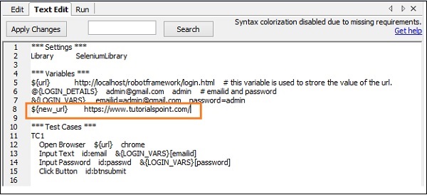 Robot Framework 使用变量 | Robot Framework 教程